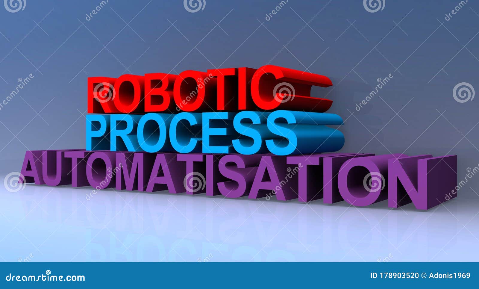 Robotic Process Automatisation Stock Illustration - Illustration of ...
