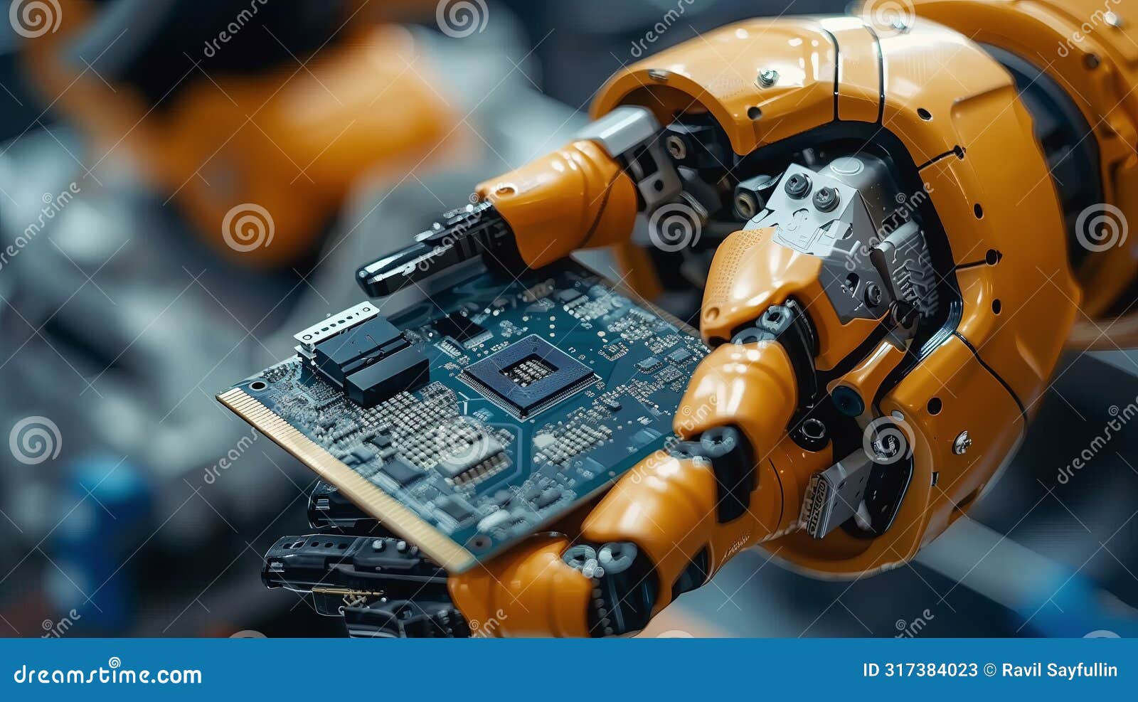 Robotic Process for Manufacturing Chip and Processor Components Stock ...