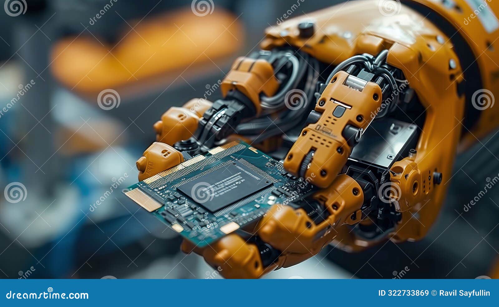 Robotic Process for Manufacturing Chip and Processor Components Stock ...