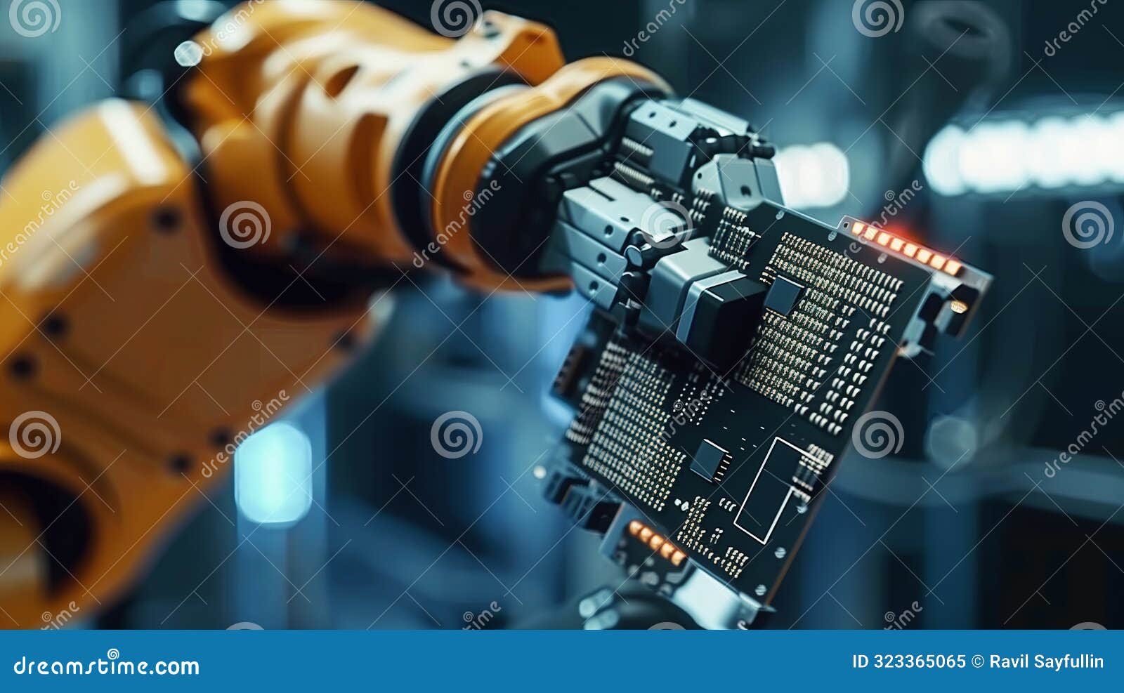Robotic Process for Manufacturing Chip and Processor Components Stock ...