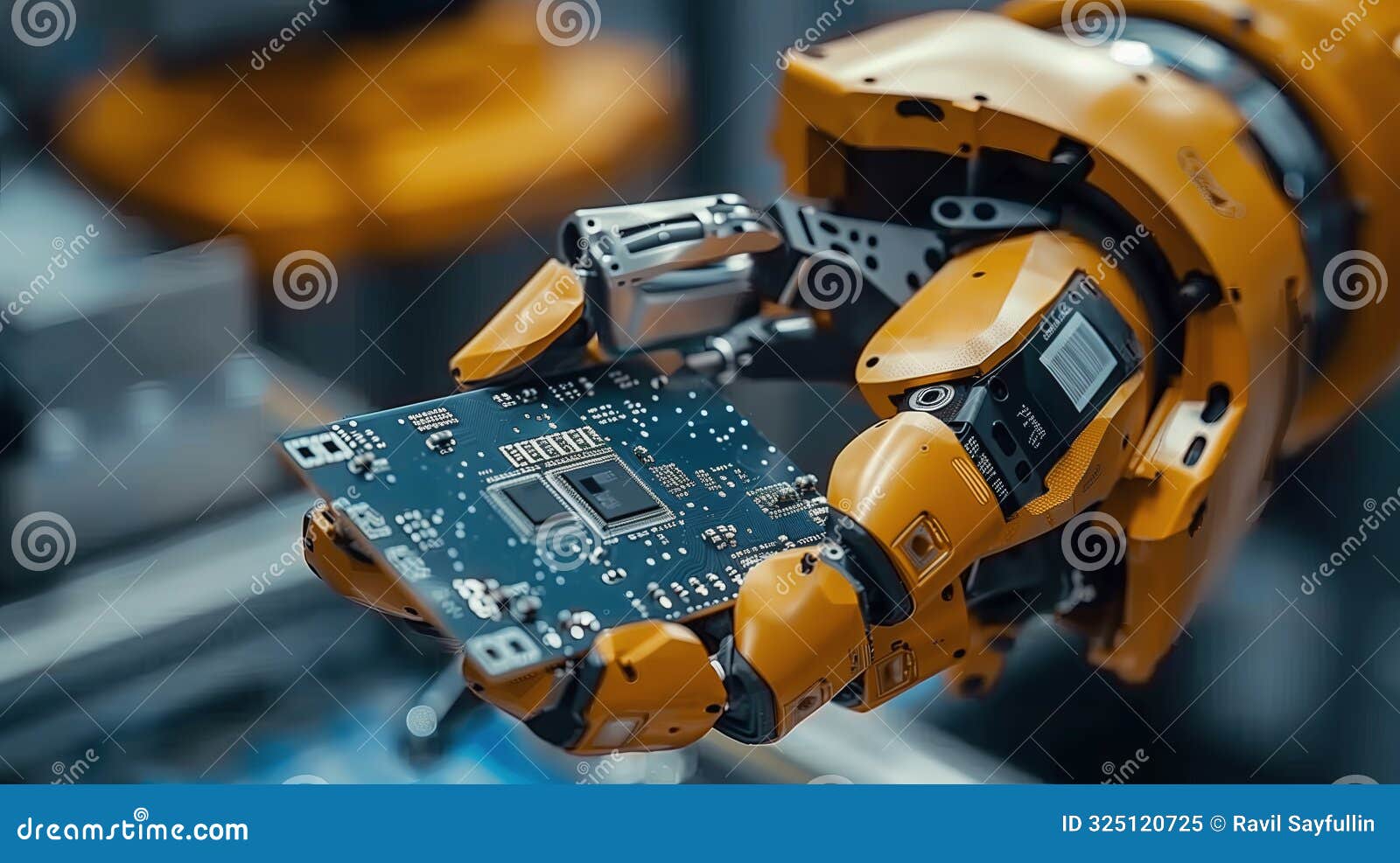 Robotic Process for Manufacturing Chip and Processor Components Stock ...