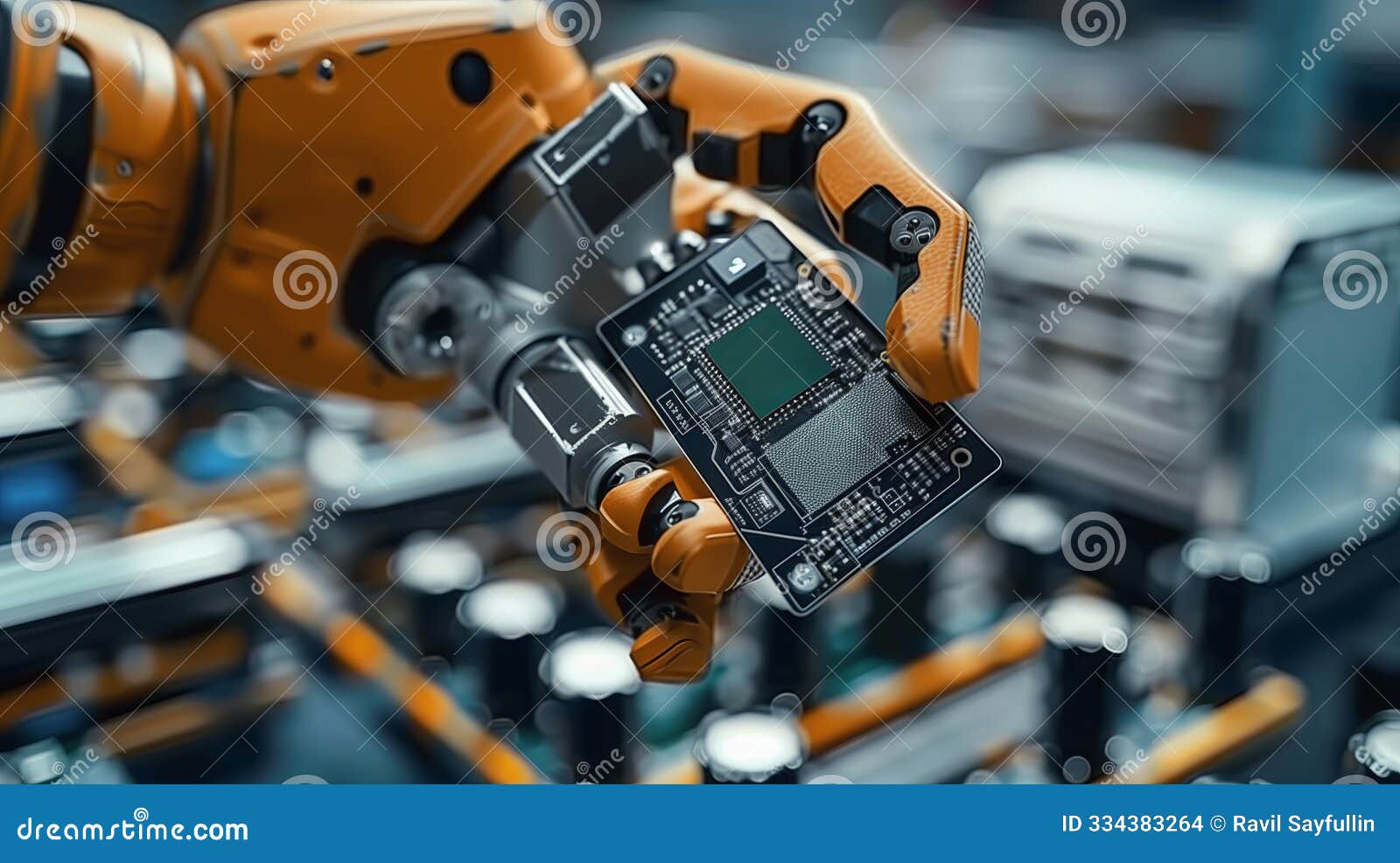 Robotic Process for Manufacturing Chip and Processor Components Stock ...