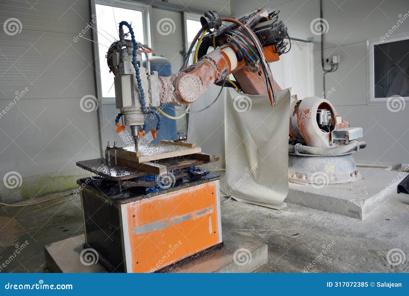 Robotic Stone Milling Machine Stock Image - Image of automation ...