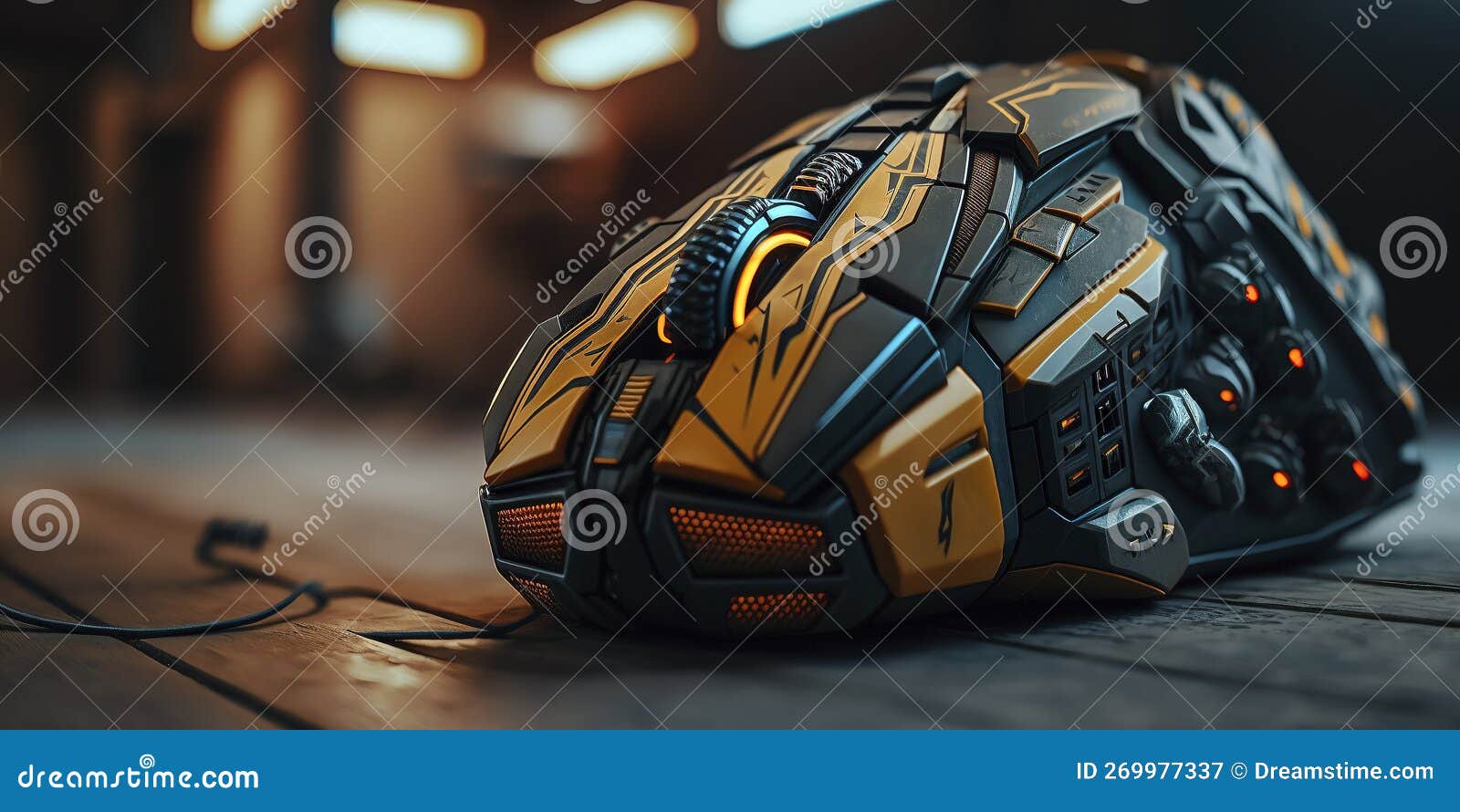 Robotic Style Gaming Mouse, Stock Illustration - Illustration of race ...