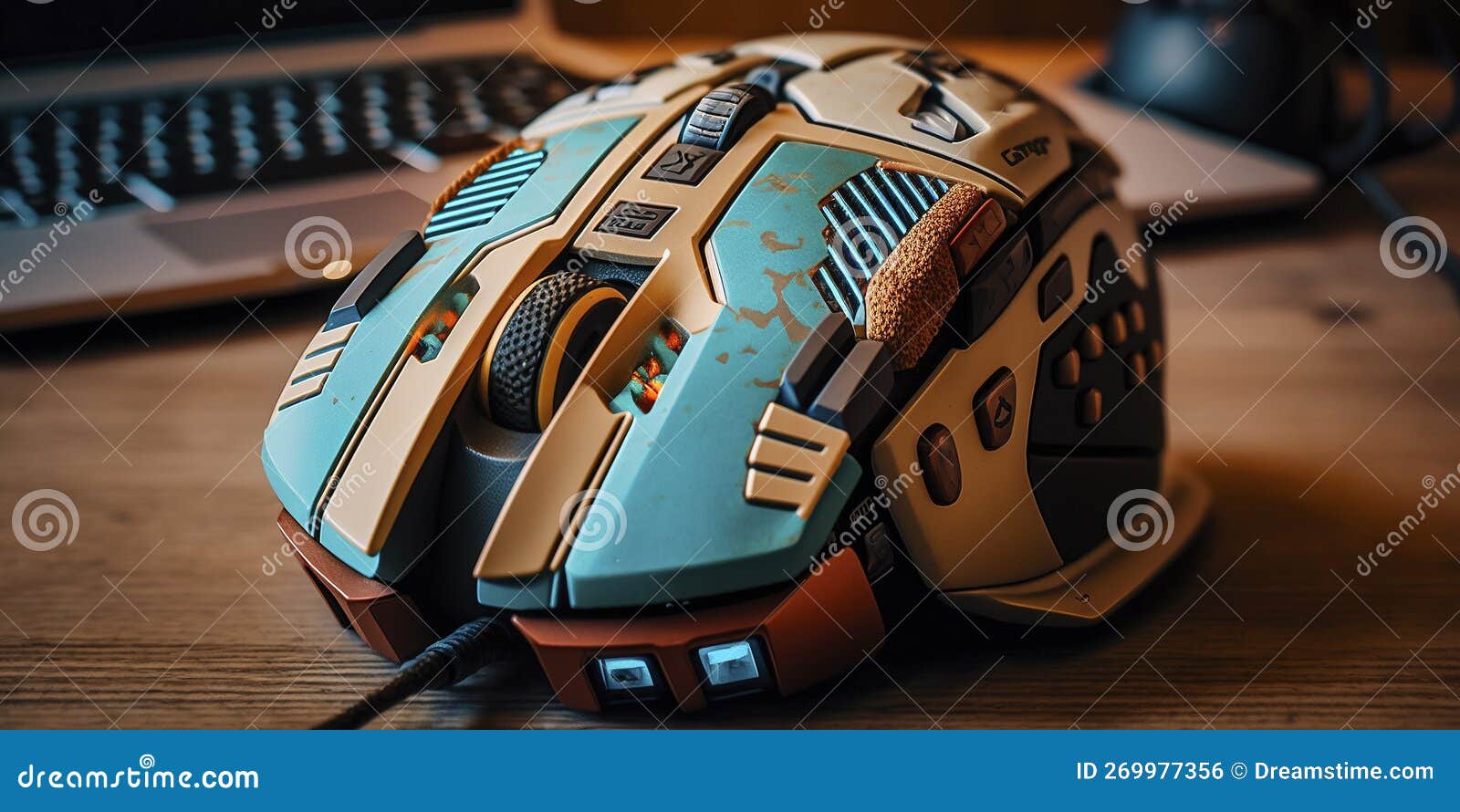 Robotic Style Gaming Mouse, Stock Illustration - Illustration of video ...