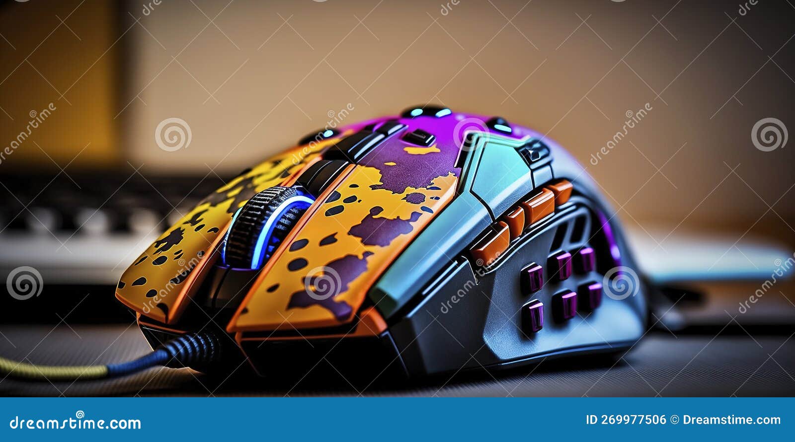 Robotic Style Gaming Mouse, Stock Illustration - Illustration of gamer ...