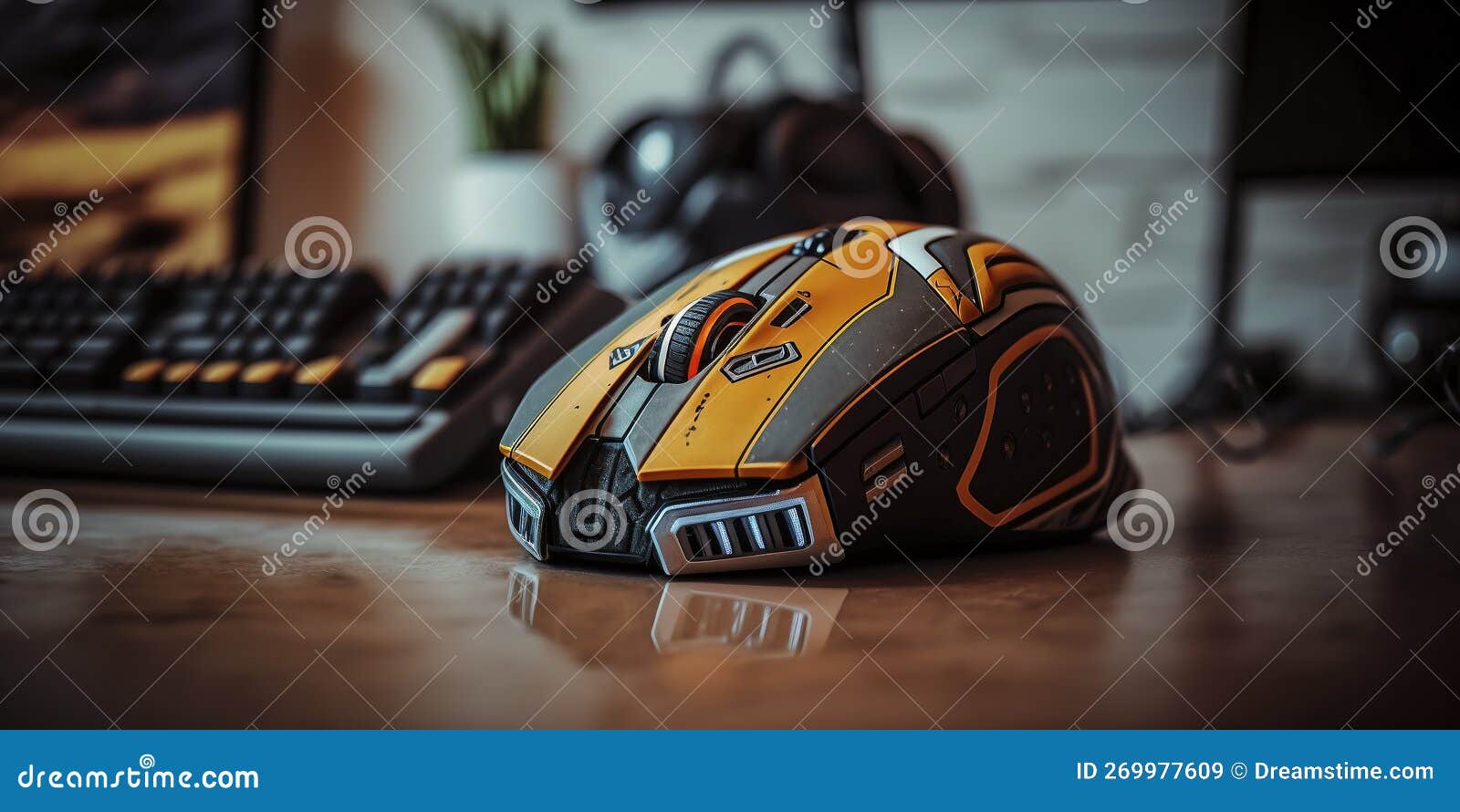 Robotic Style Gaming Mouse, Stock Illustration - Illustration of ...