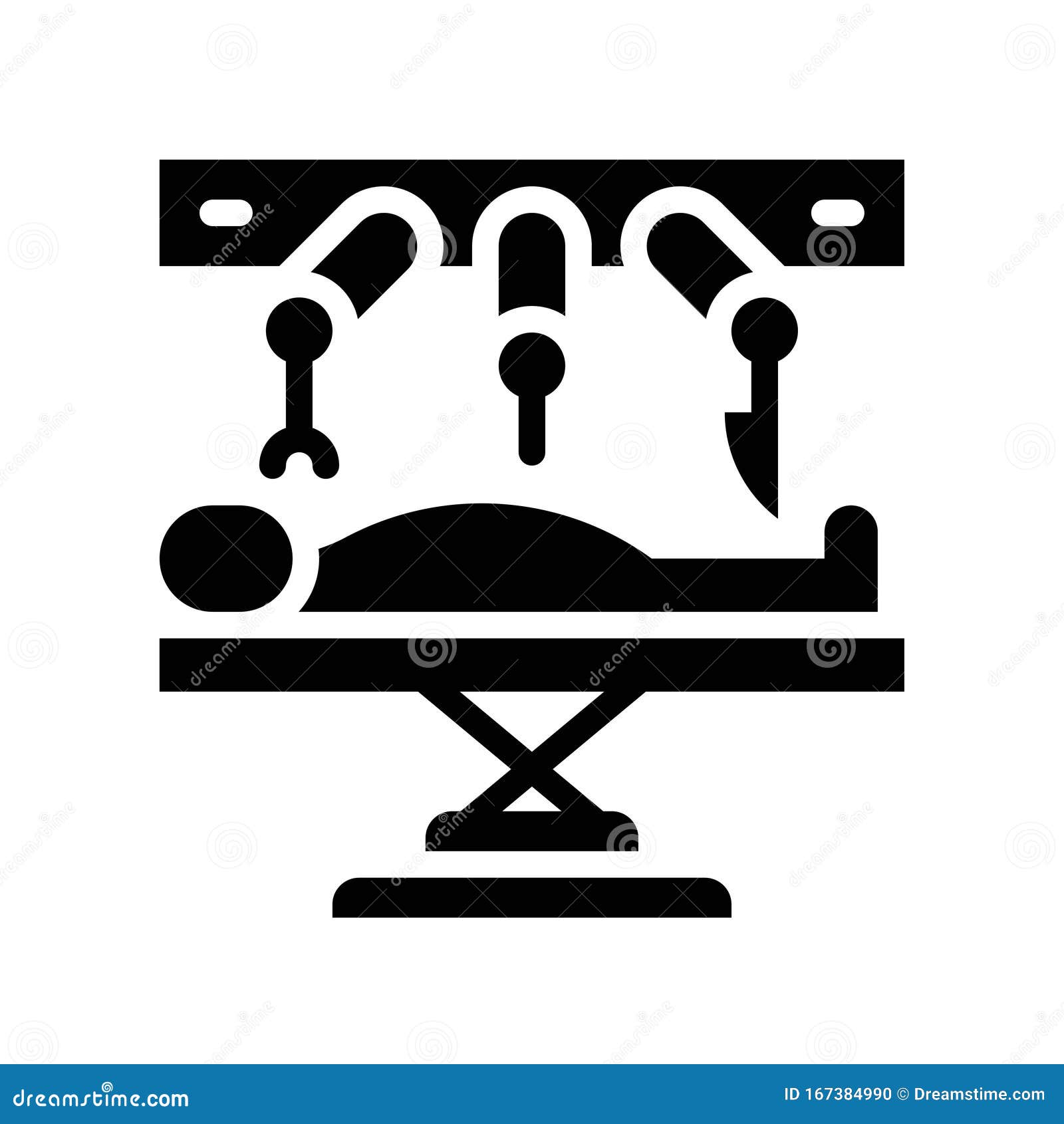 Robotic Surgery, Future Technology Solid Design Icon Stock Vector ...