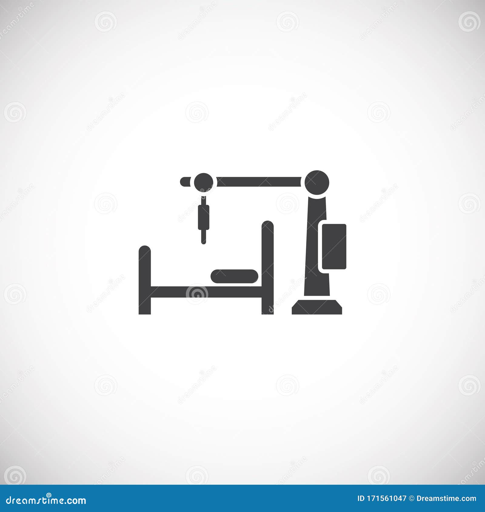 Robotic Surgery Related Icon on Background for Graphic and Web Design ...