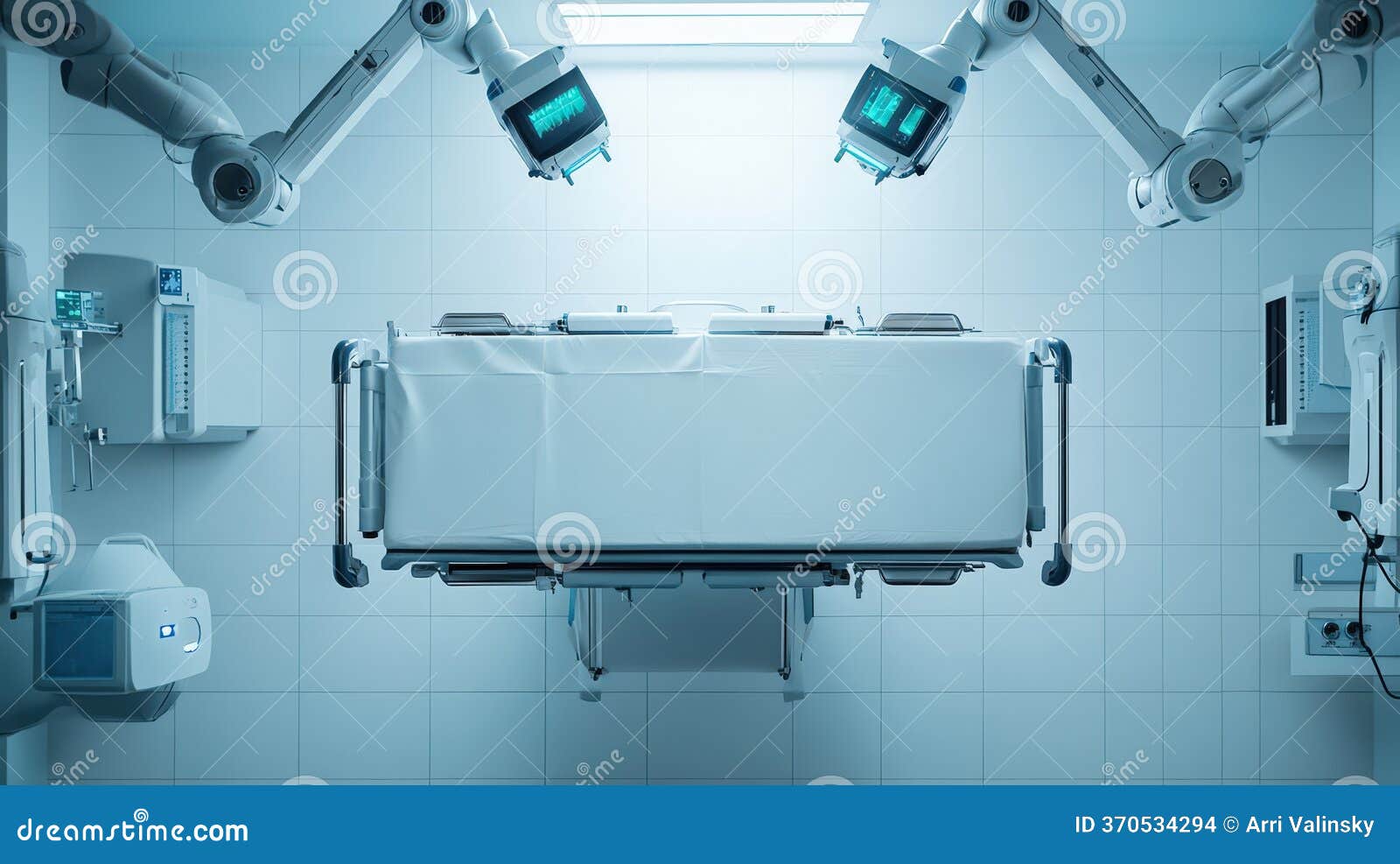 Robotic Surgical Room Sterile Operating Table Royalty-Free Stock Image ...