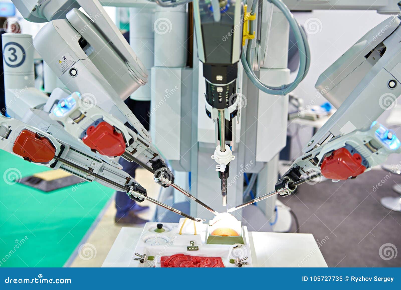 Robotic surgical system stock image. Image of robotics - 105727735