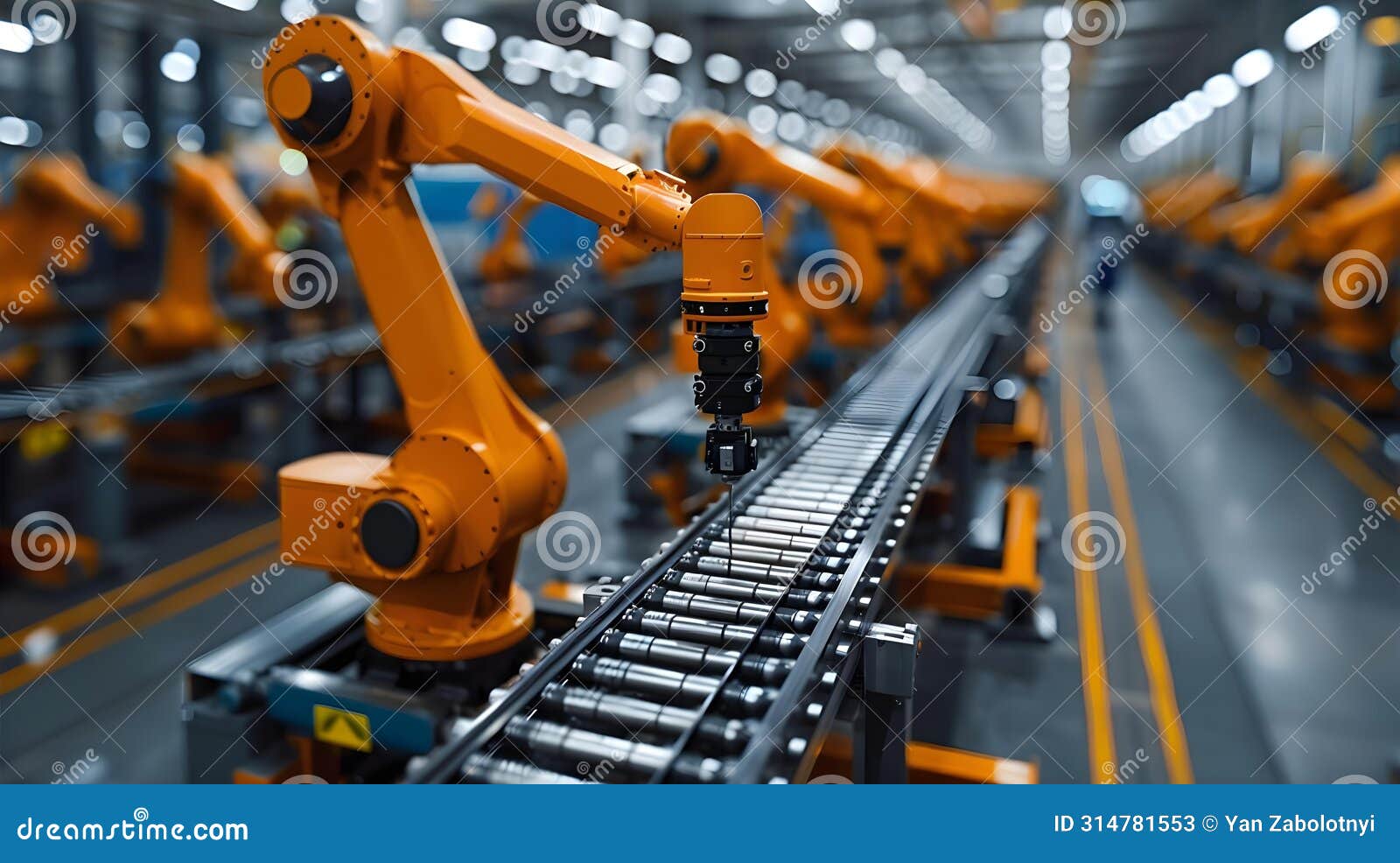 Robotic Symphony In Industry 4.0. Concept Industrial Automation ...