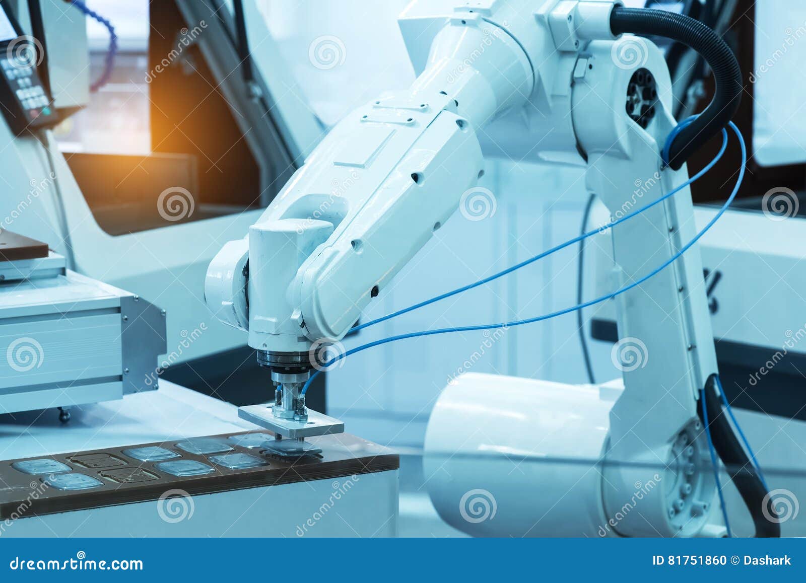 Robotic System for Automatic Checking Stock Photo - Image of check ...