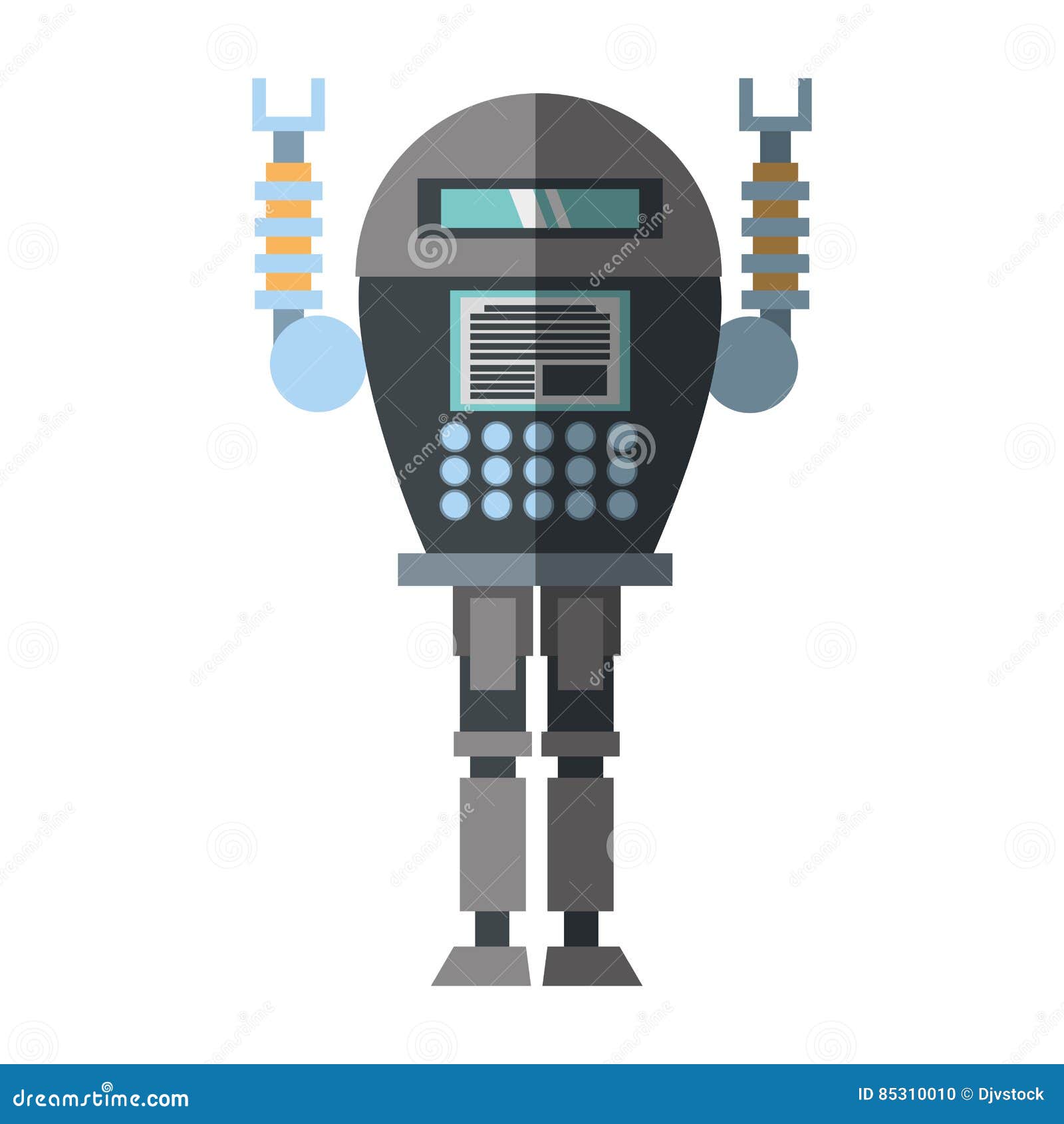 Robotic System Engineer Shadow Stock Illustration - Illustration of ...