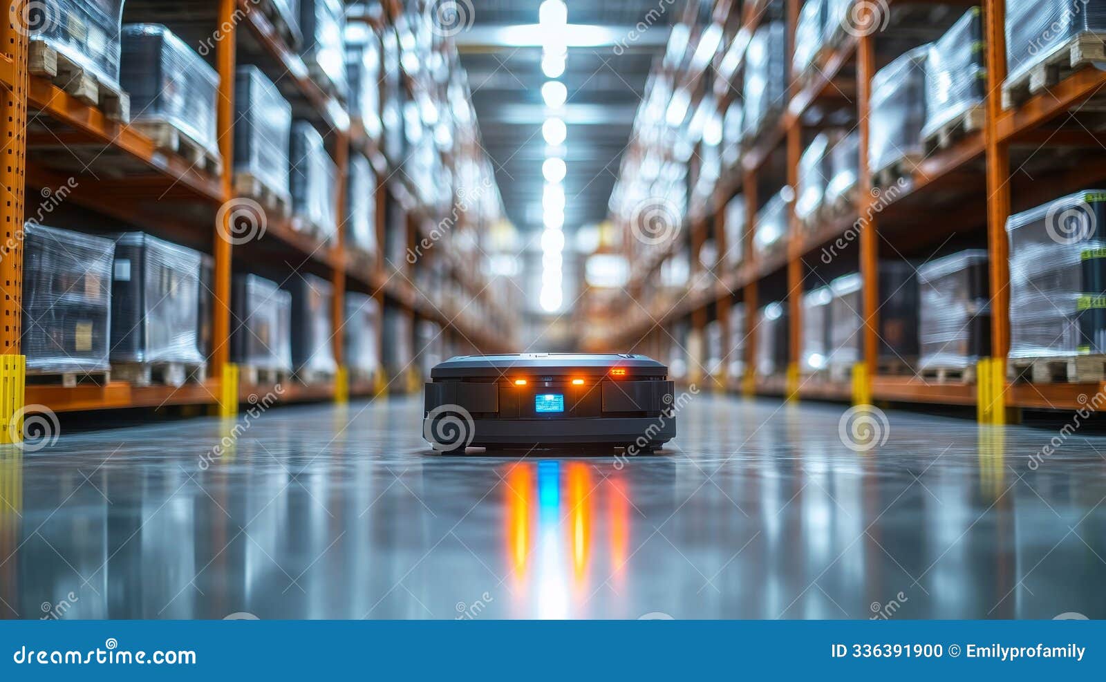 Robotic System Picking Boxes in a Warehouse during Daylight for ...