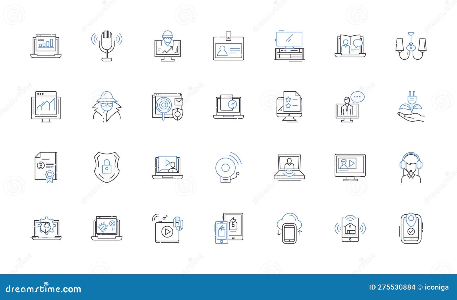 Robotic Technology Line Icons Collection. Automation, Artificial ... Robotic Technology Line Icons Collection. Automation, Artificial ...