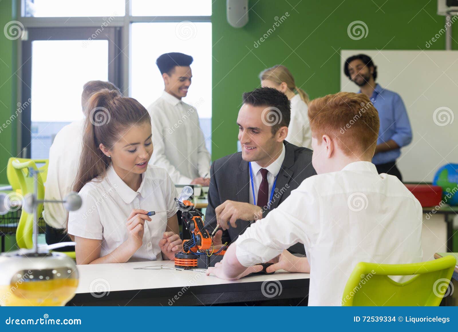 Robotic Technology in School Stock Photo - Image of lifestyle ...