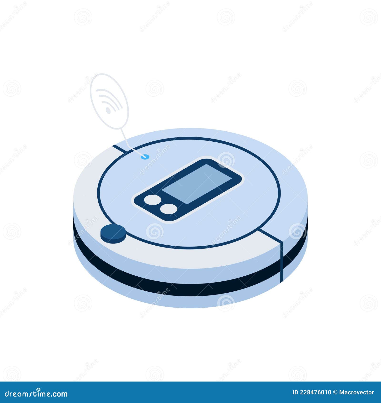 Robotic Vacuum Cleaner Icon Stock Vector - Illustration of home ...