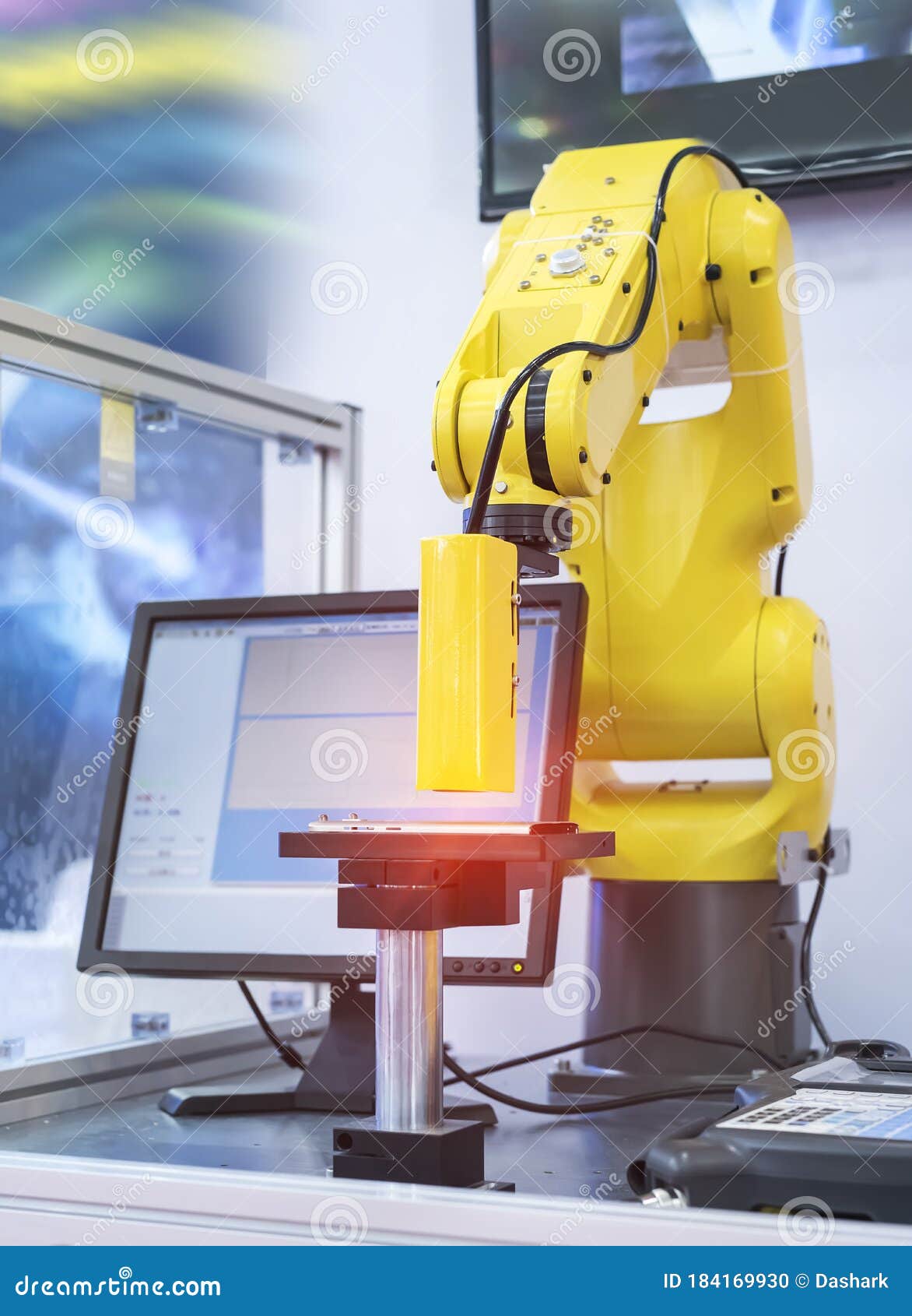Robotic Vision Sensor Camera System Stock Photo - Image of machine ...