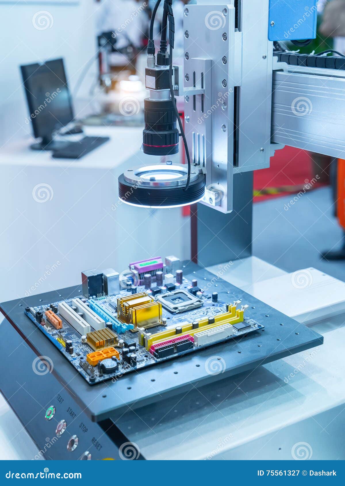 Robotic vision system stock image. Image of electricity - 75561327