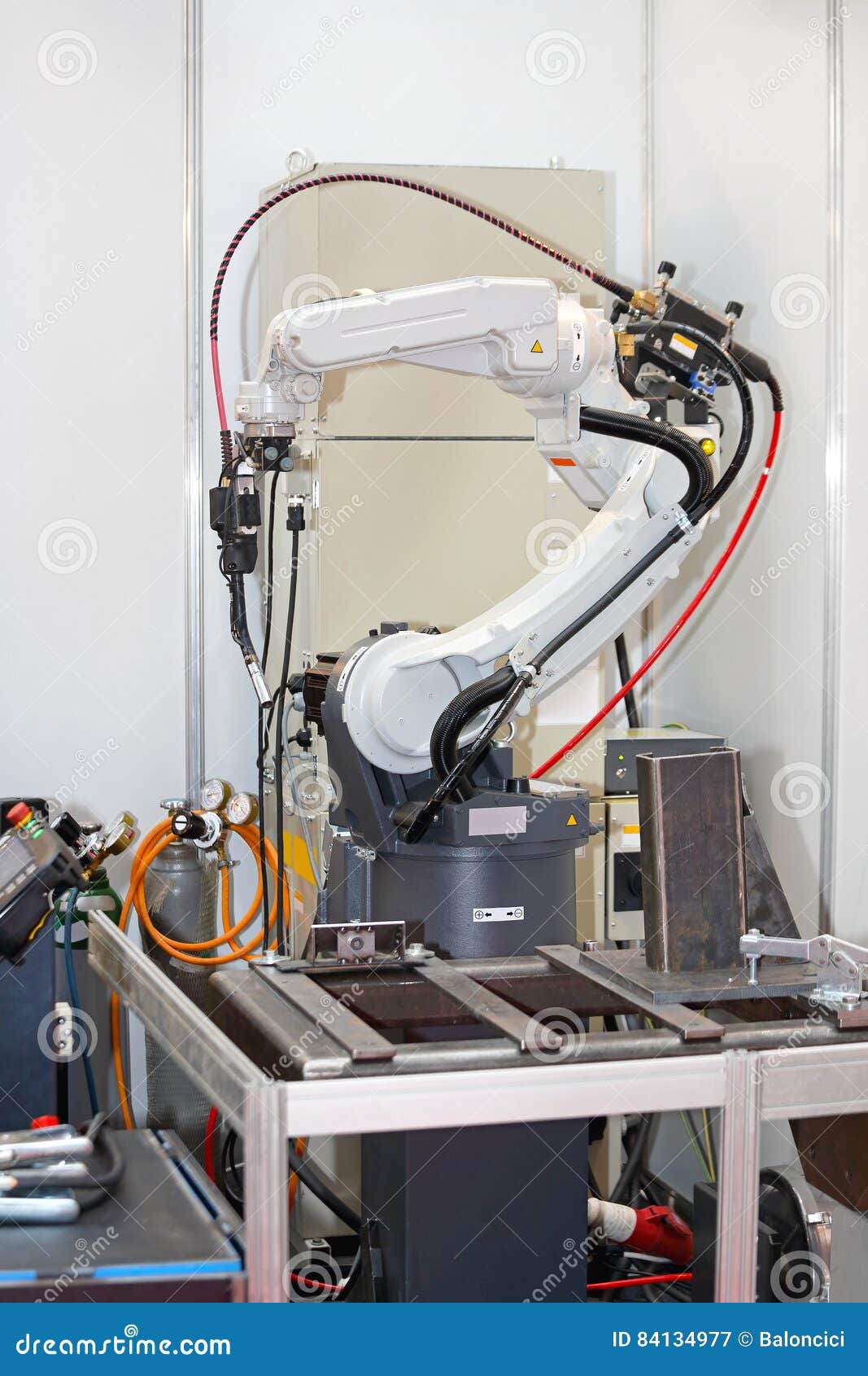 Robotic Welding Arm editorial photography. Image of manufacturing ...