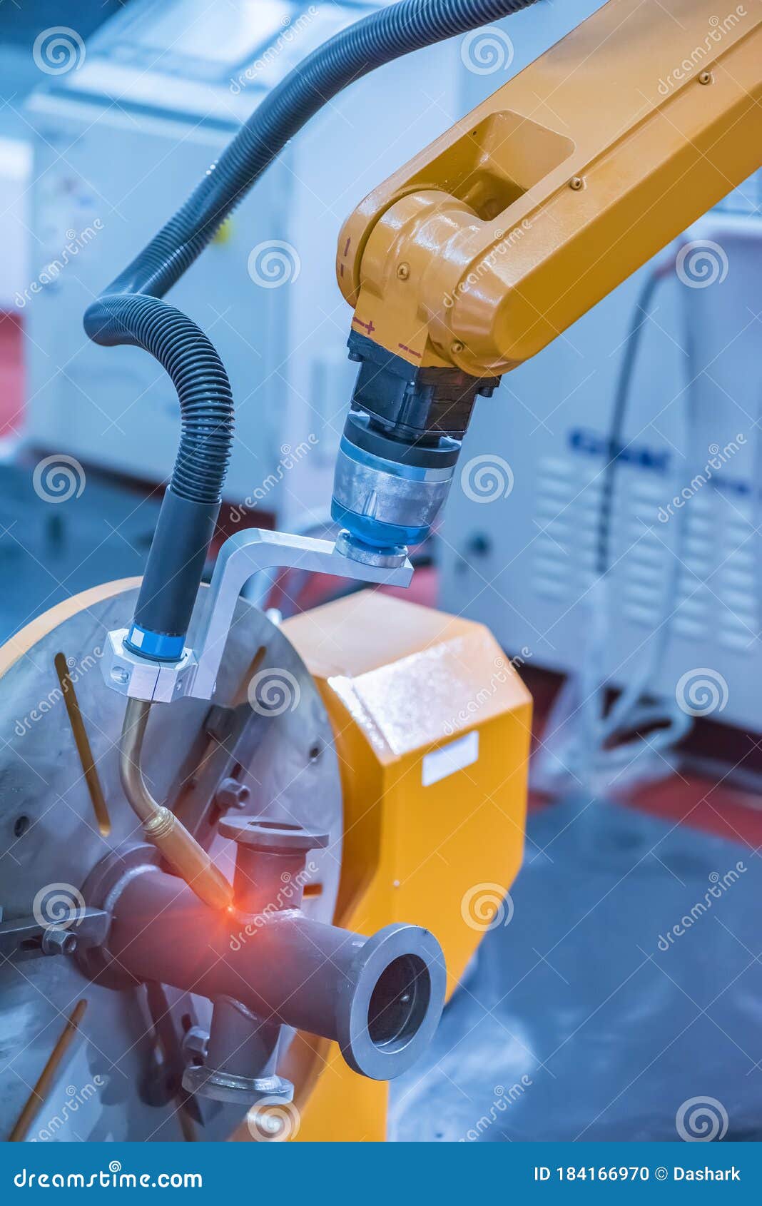 Robotic Welding Machine stock photo. Image of machine - 184166970