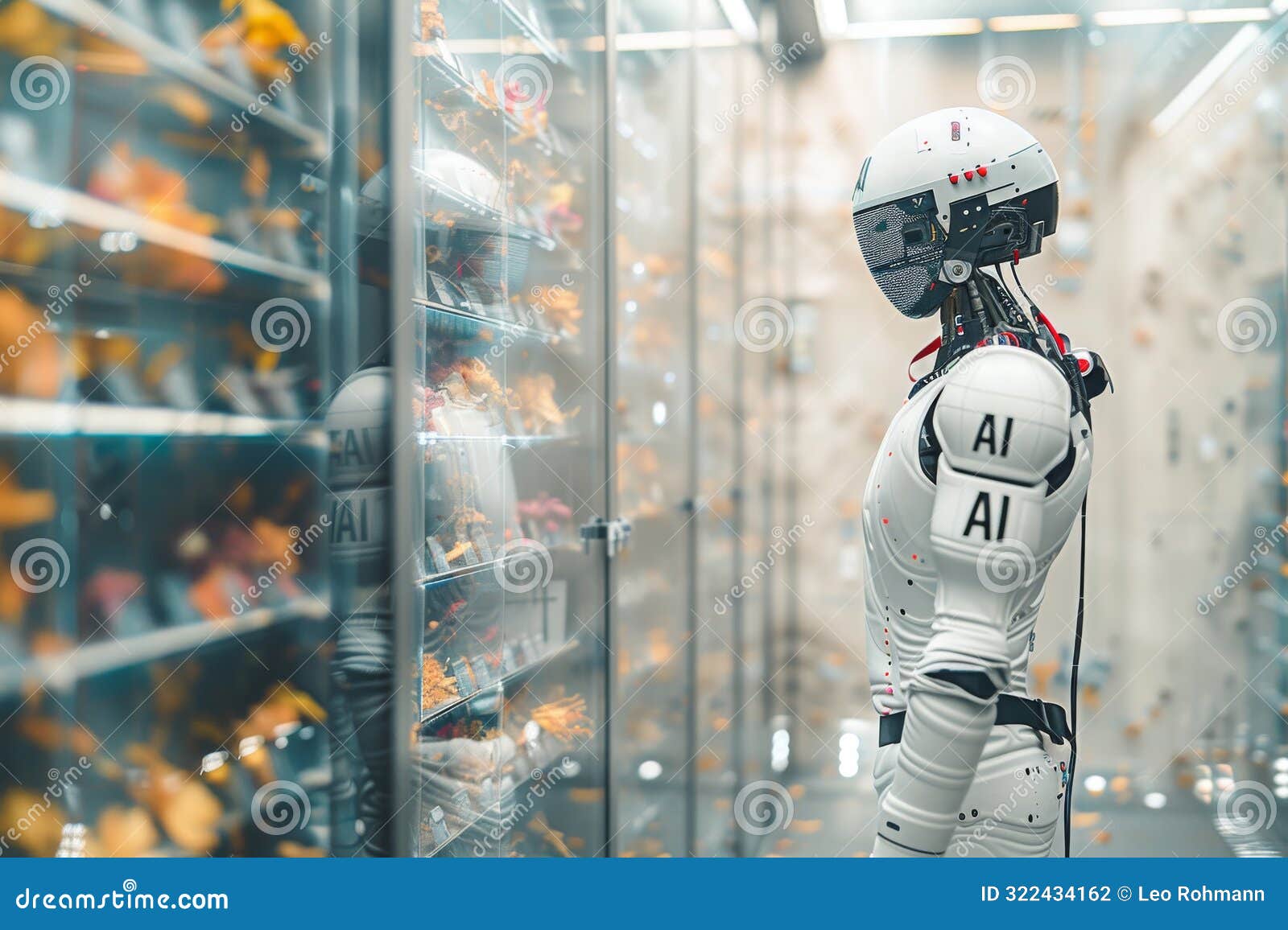 Robotic Worker in a High Tech Environment, Illustrating the Role of ...