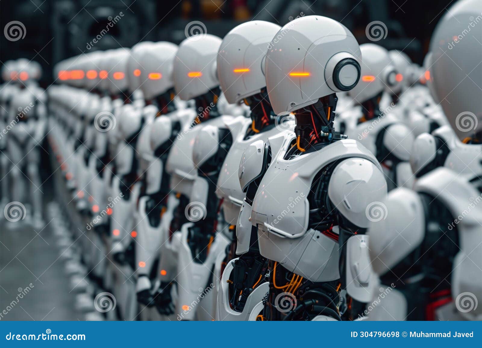 Robotic Workforce Assembly Line Producing Robots with Advanced ...