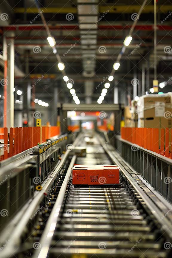 Robotic Workforce Symphony of Efficiency Parcel Conveyor Stock ...