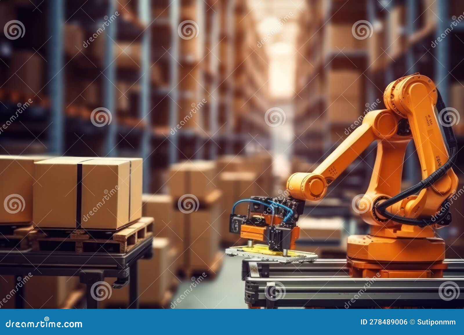 Robotic Working on the Forklift Operator in a Warehouse with Ai ...