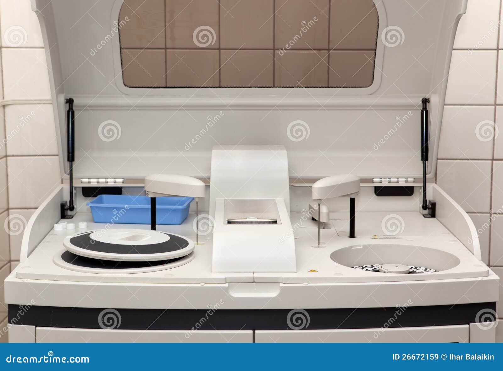 Robotical Machine for Centrifuge Blood Stock Image - Image of analyzer ...