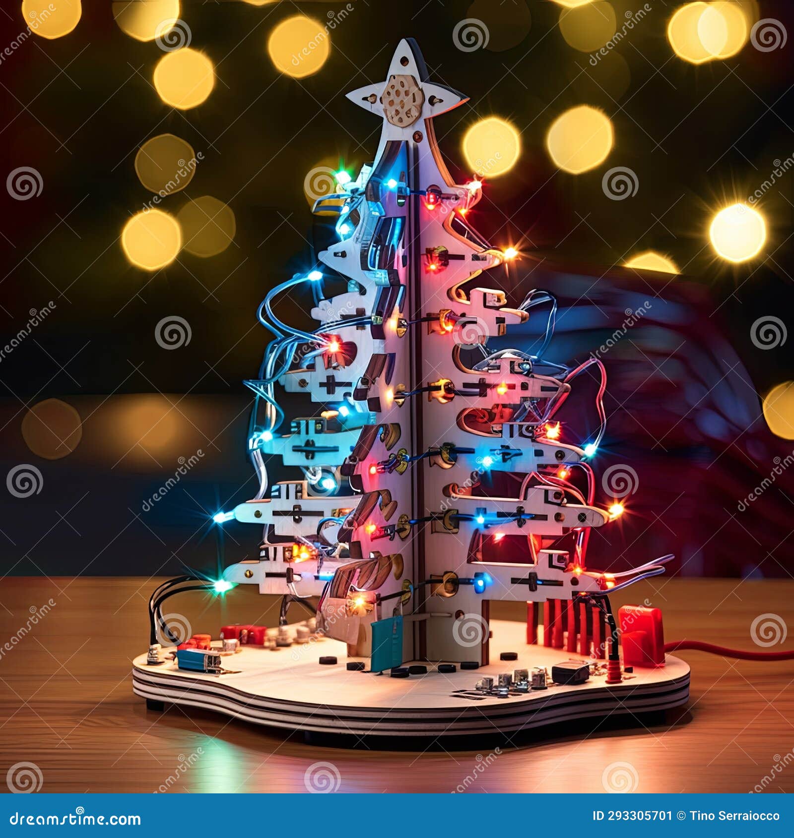 Robotics Arduino Soldering Kit Modern Christmas Tree with Lights ...