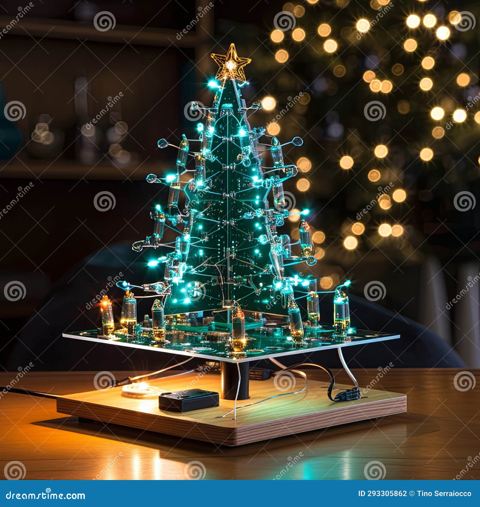 Robotics Arduino Soldering Kit Modern Christmas Tree with Lights ...