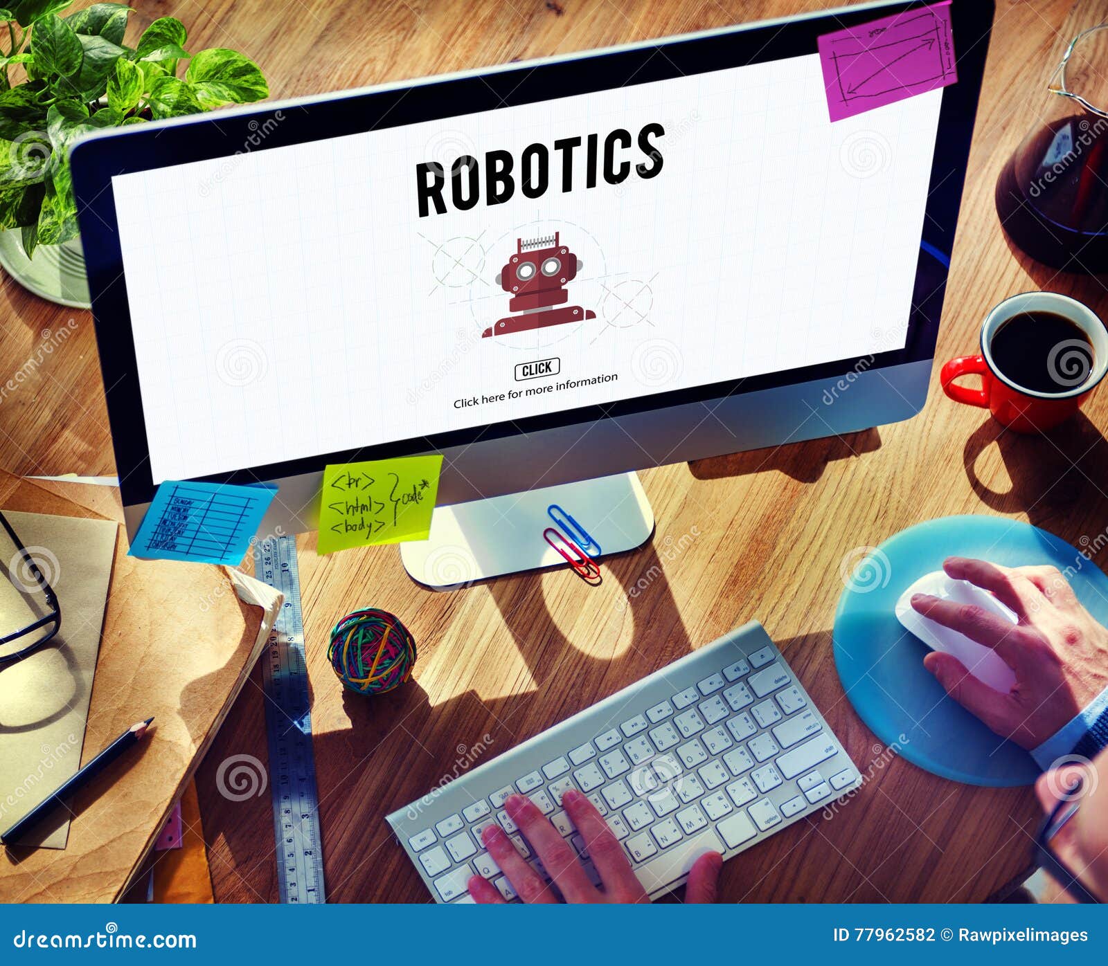 Robotics Automation Cybernetics Science Machine Concept Stock Photo ...