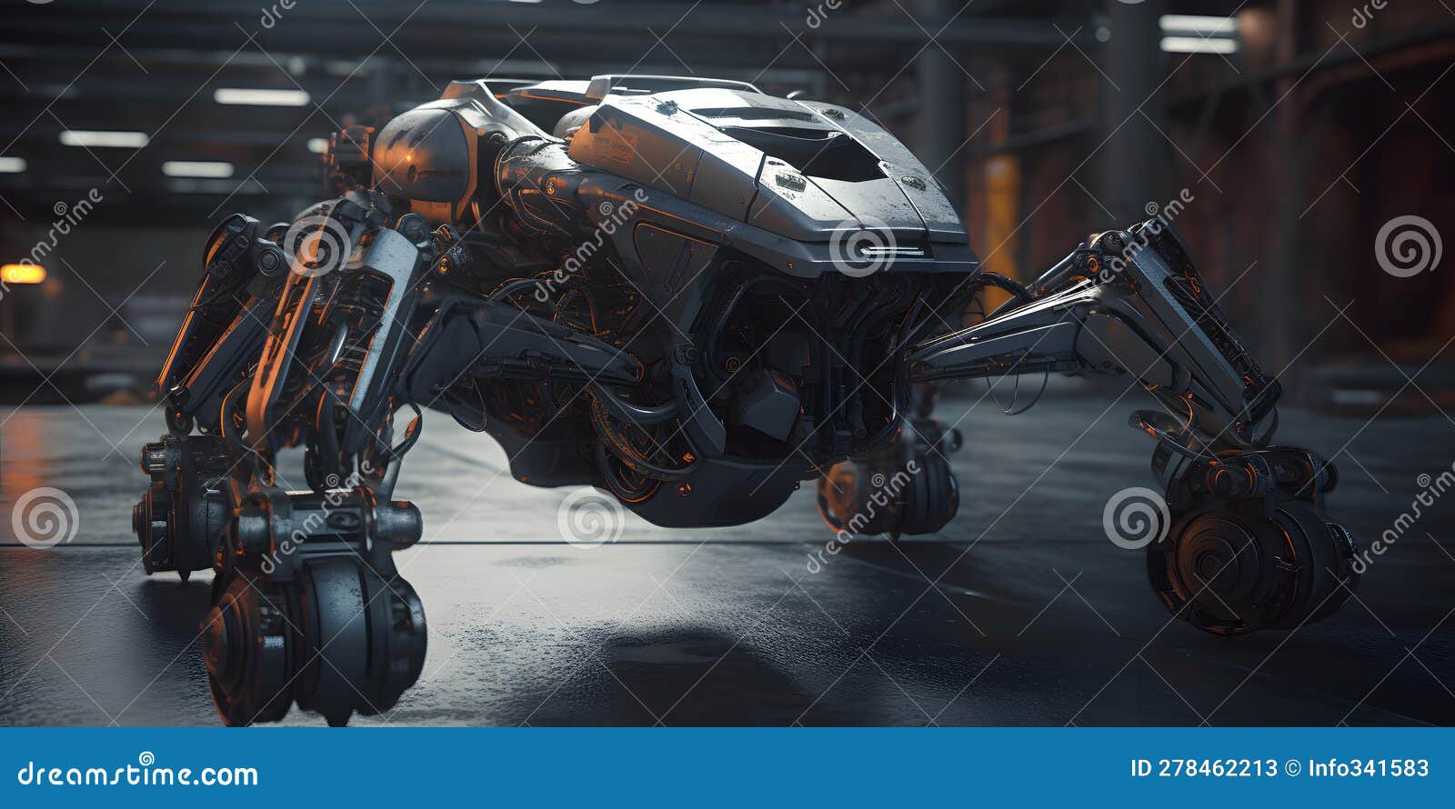 Robotics Automation Drones Autonomous Vehicles Industrial Generative Ai Stock Illustration