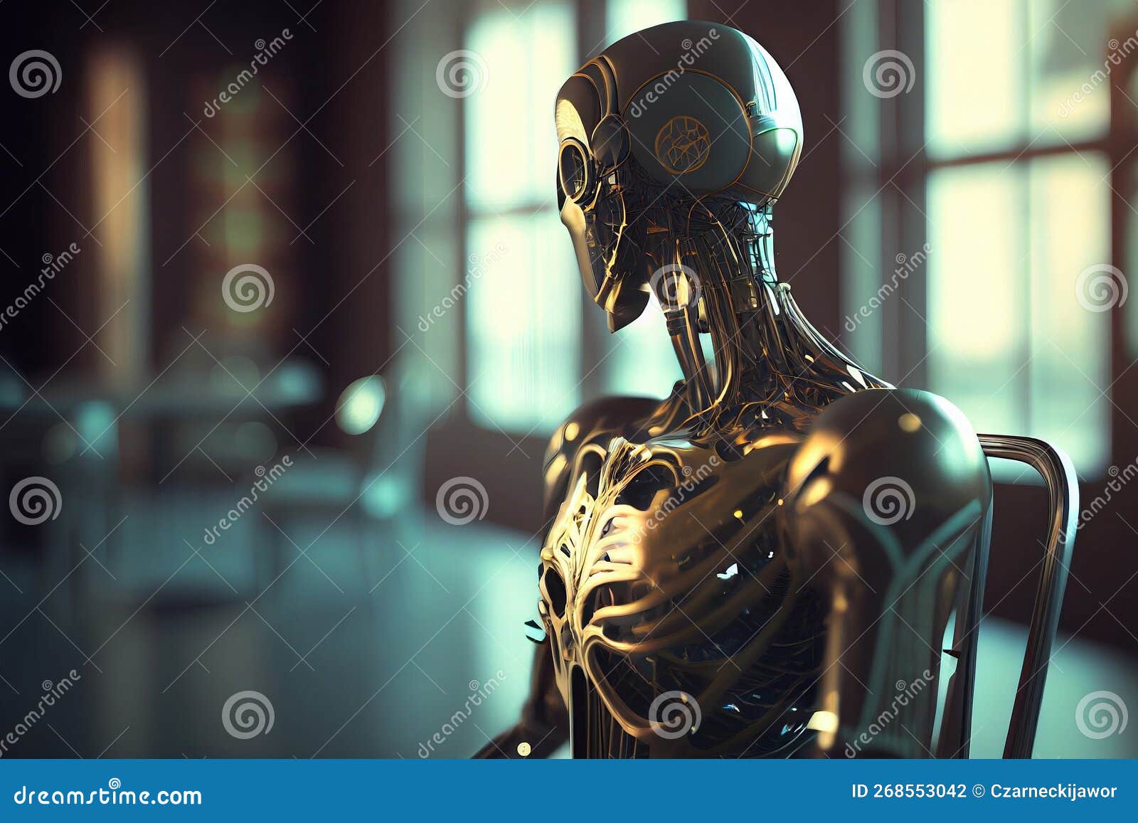 Robotics Development. a Human-sized Robot. Adapted To Cooperation and ...