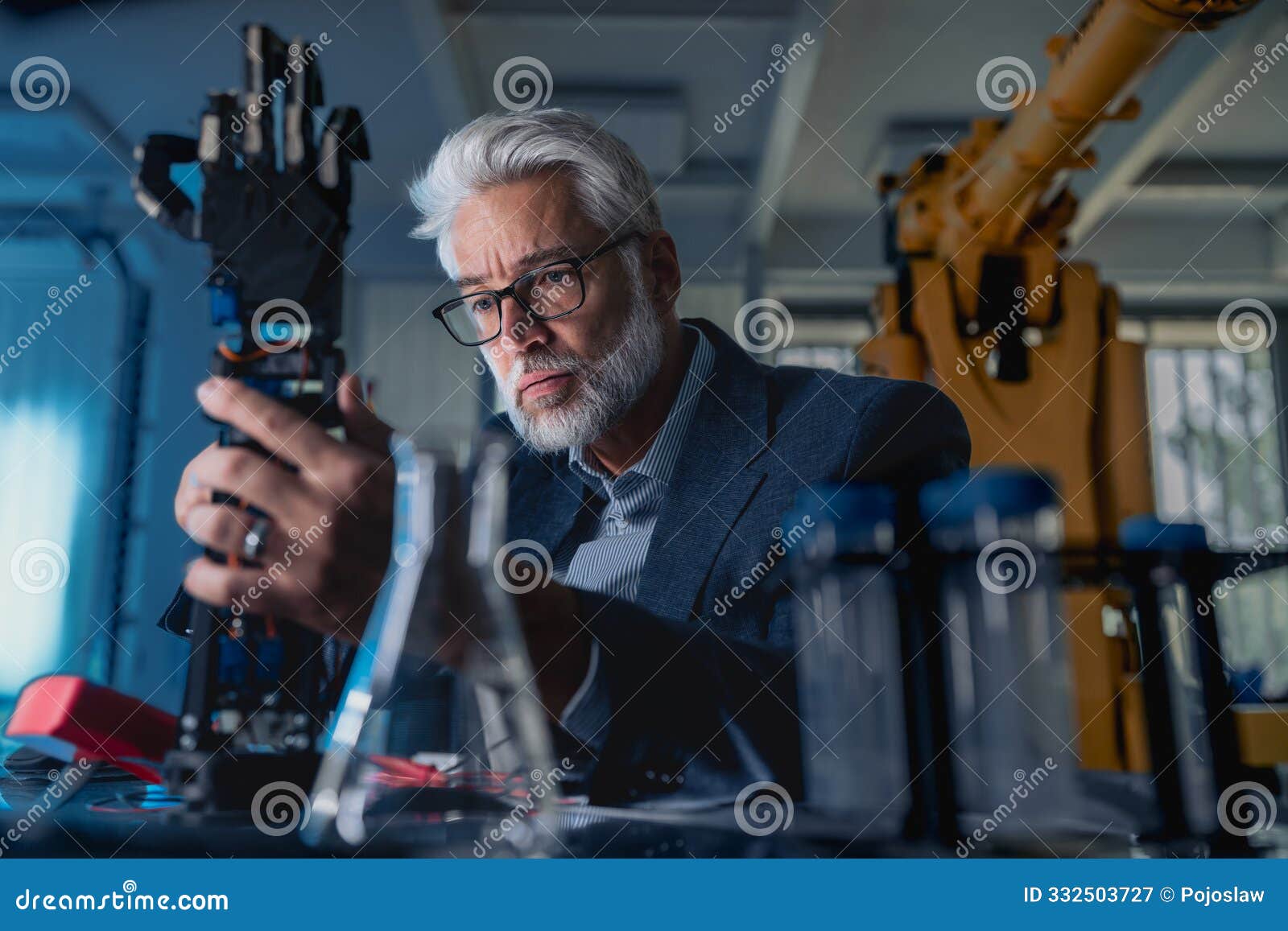 Prosthetic Of Artificial Eyeball Isolated On White Background Royalty ...