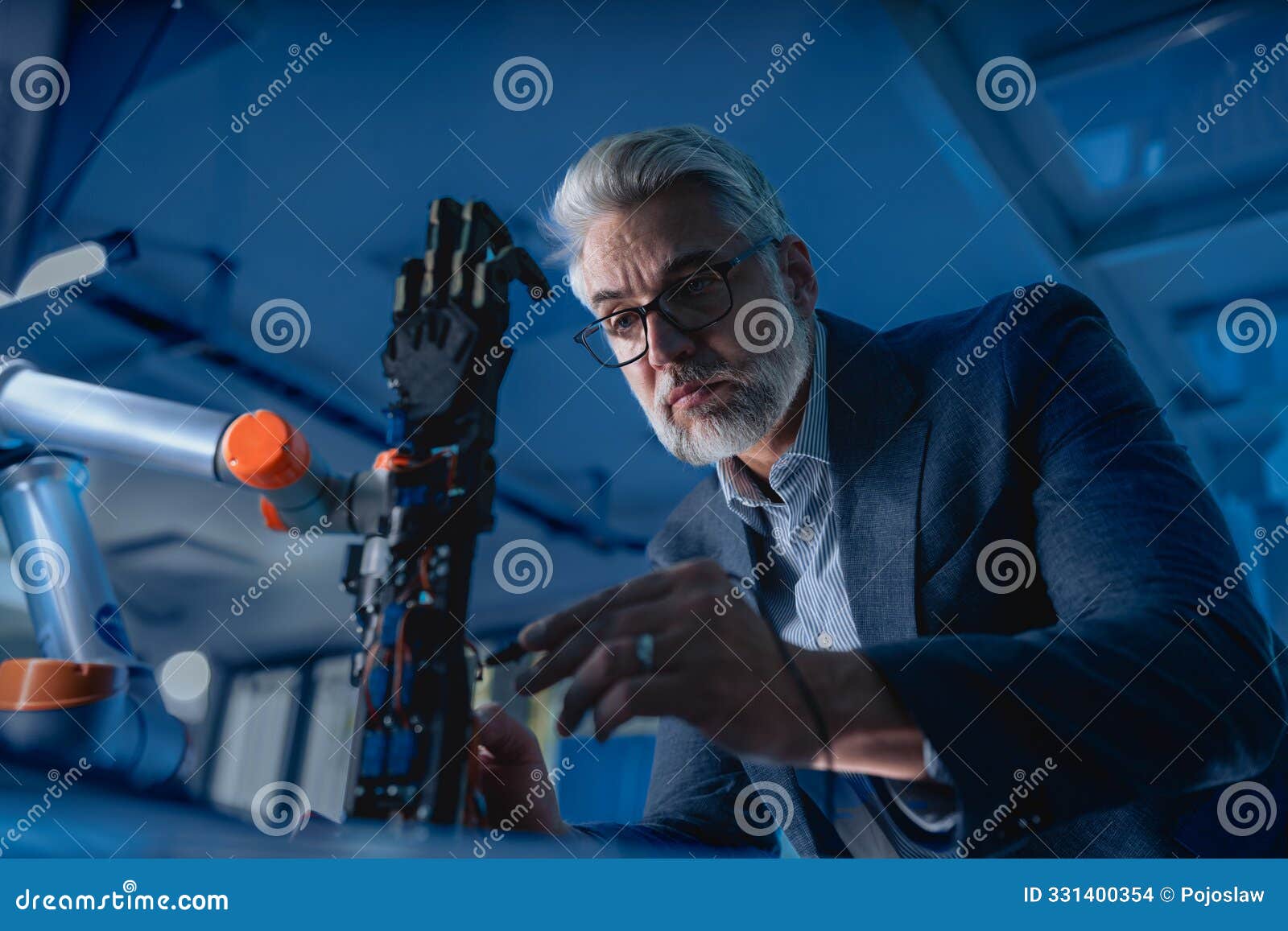 Prosthetic Of Artificial Eyeball Isolated On White Background Royalty ...