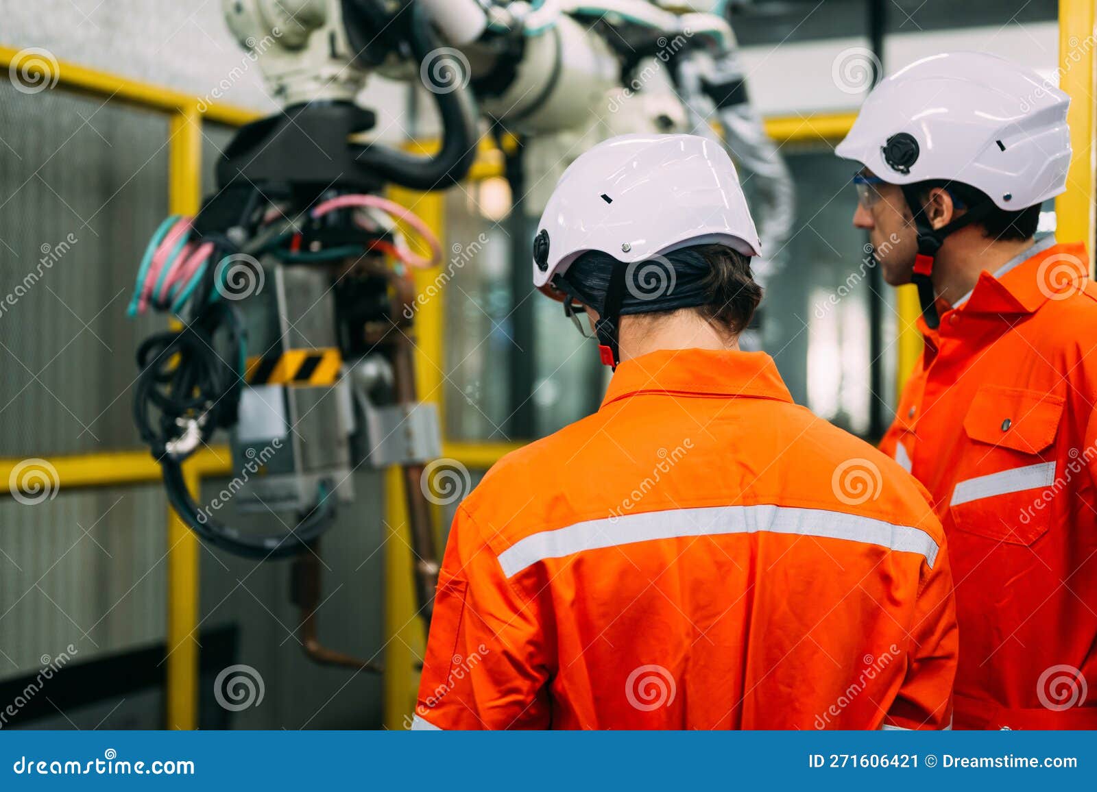 Robotics Engineers Team Discussing and Solving Problems Stock Image - Image of electronics ...