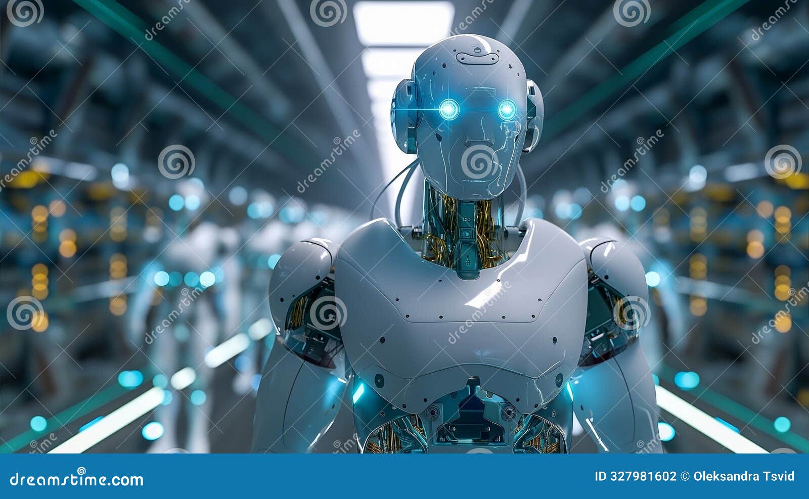 Robotics Factory with Automated Assembly Lines and Robots Programmed Stock Photo - Image of ...