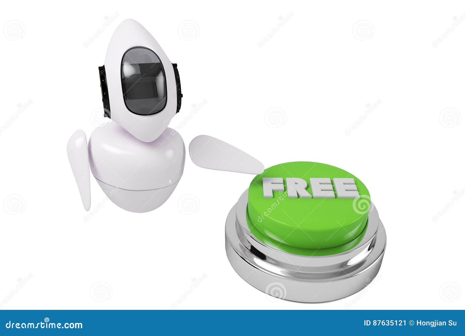 Robotics and Free Buttons stock illustration. Illustration of cyborg ...