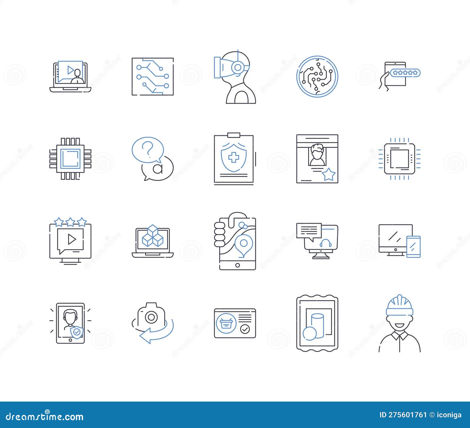Robotics Line Icons Collection. Automation, Intelligence, Kinematics ... Robotics Line Icons Collection. Automation, Intelligence, Kinematics ...