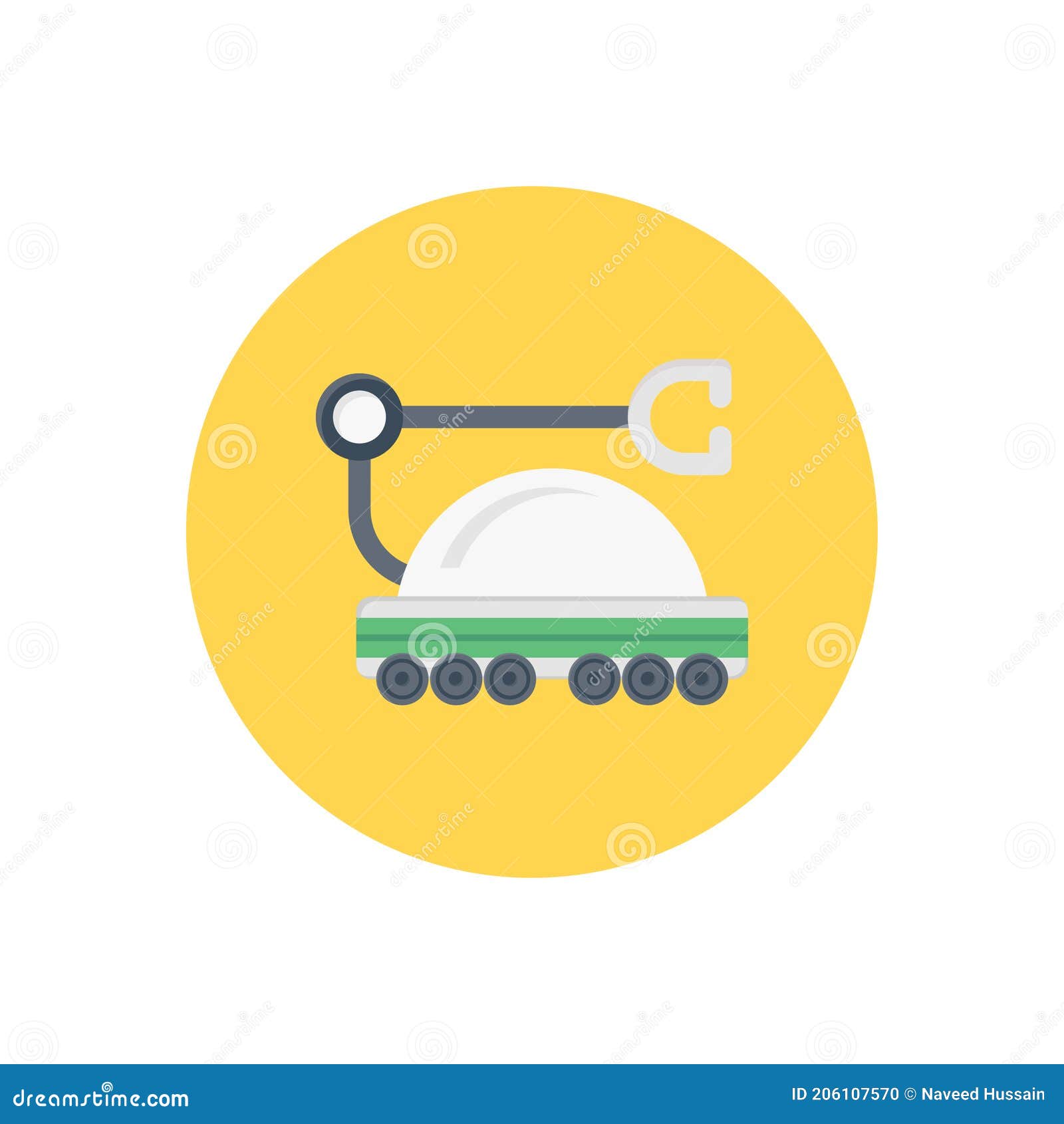 Robotics machine stock vector. Illustration of futuristic - 206107570