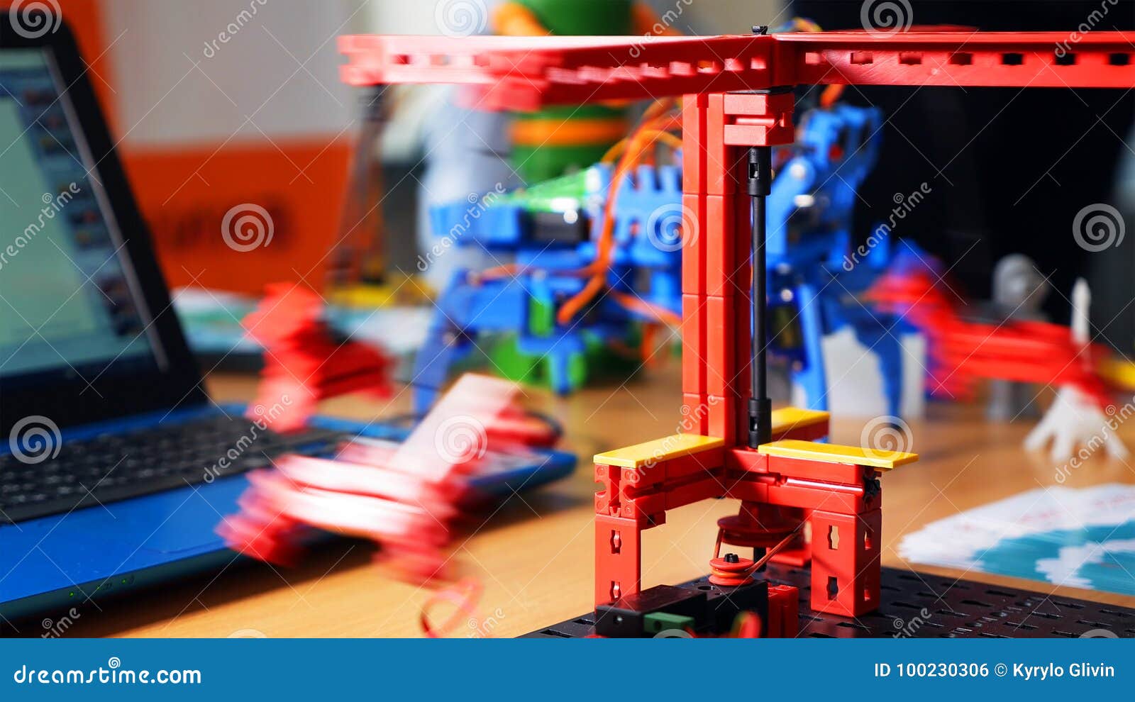 Robotics Simulator Model Computer Controlled Stock Photo - Image of ...