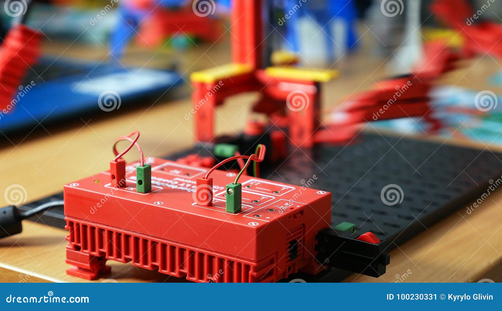 Robotics Simulator Model Computer Controlled Stock Image - Image of ...
