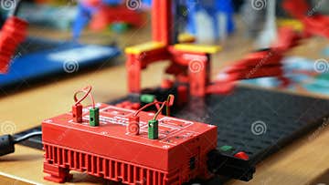 Robotics Simulator Model Computer Controlled Stock Image - Image of ...