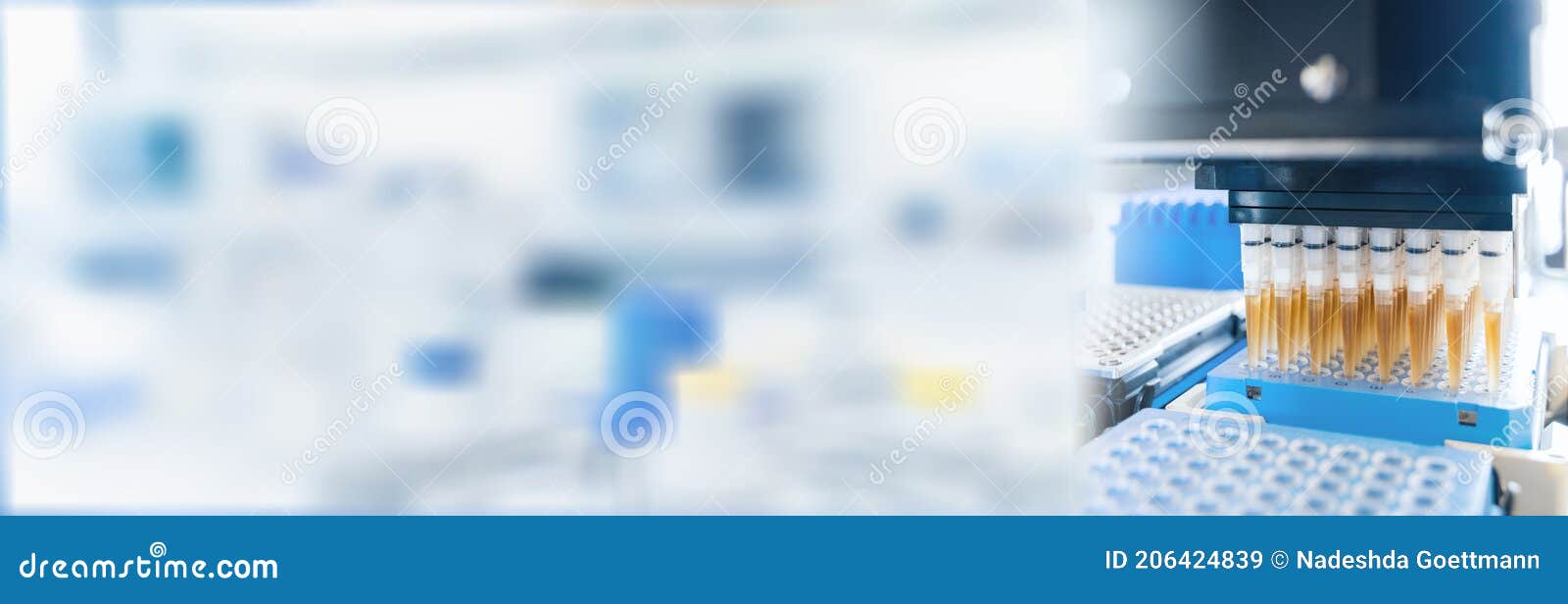 Robotics Technology Background. Laboratory Banner With Copy Space ...