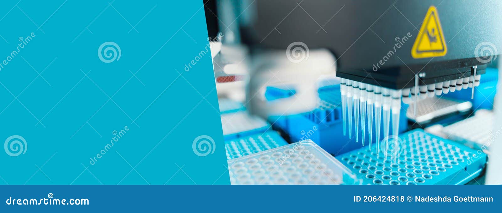 Robotics Technology Background. Laboratory Banner with Copy Space Stock ...