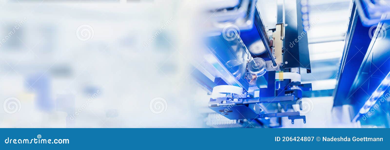 Robotics Technology Background. Laboratory Banner with Copy Space Stock ...