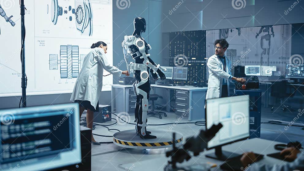 In Robotics Technology Development Laboratory Diverse Team of Engineers ...